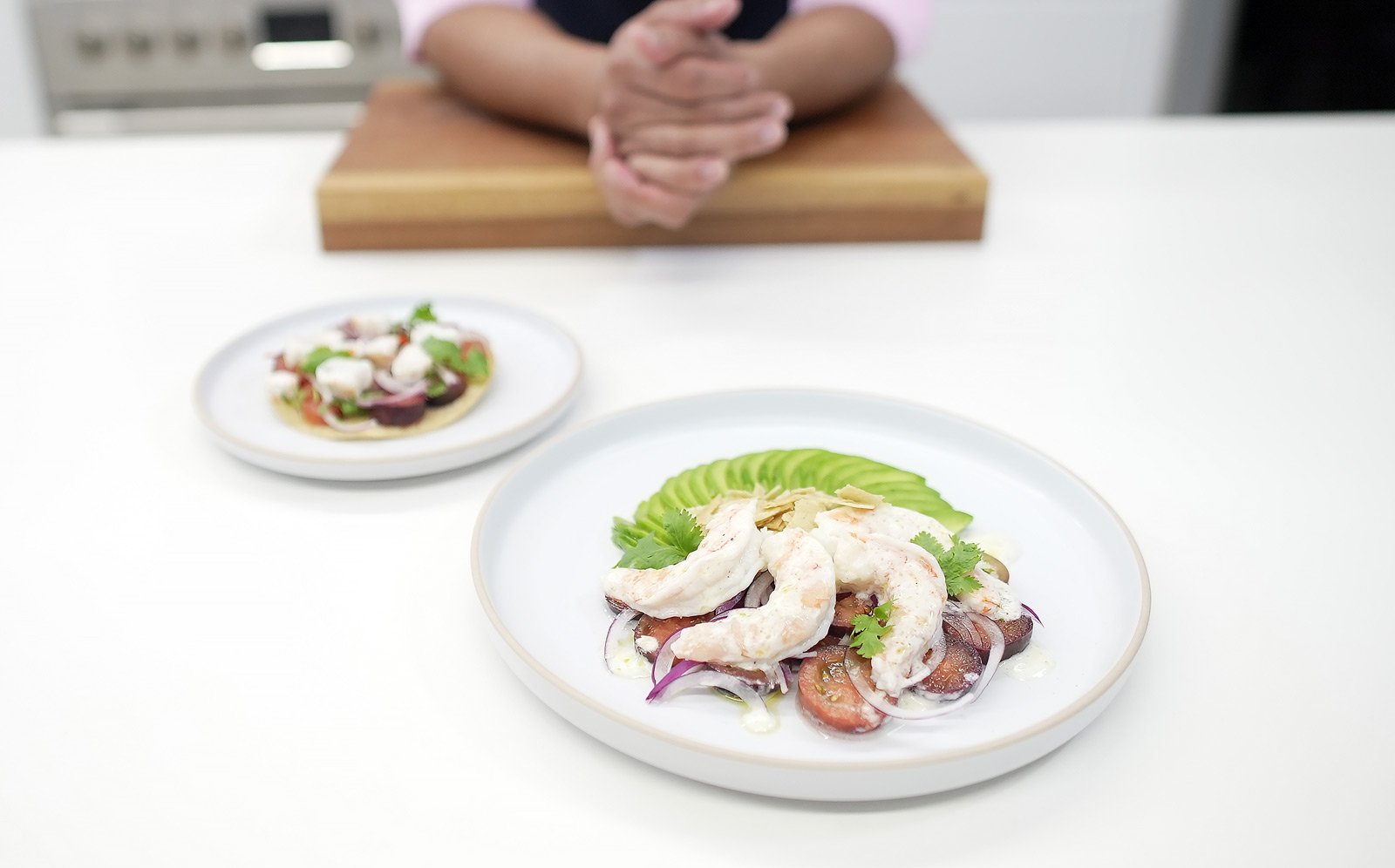 Ensalada de Camarones con Vinagreta de Coco | Chef John Motta